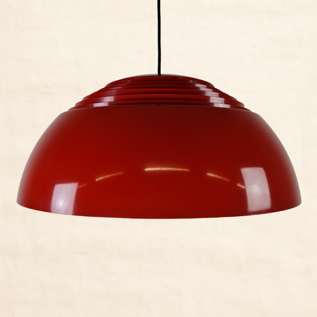 Arne Jacobsen AJ Royal 500 – Red Ceiling Lamp by Louis Poulsen | Ken’s ...